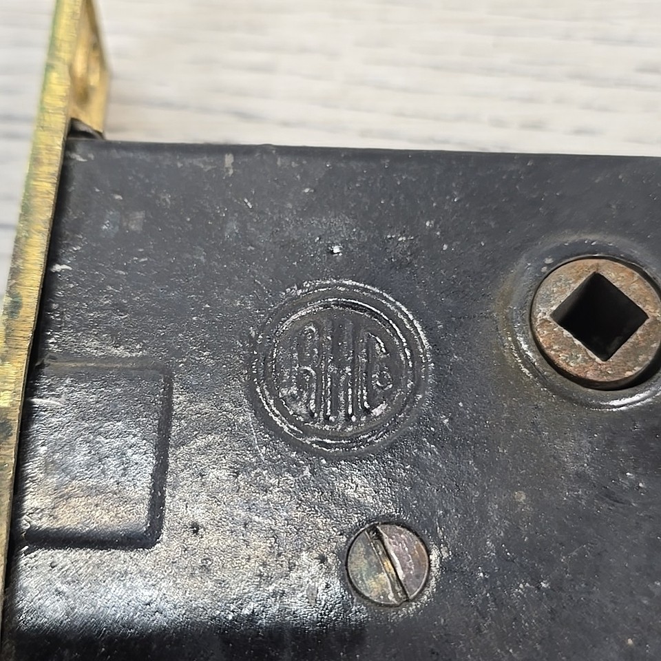 Vtg RHC Reading Hardware Mortise Door Lock w/ Plates & Door Knob | eBay