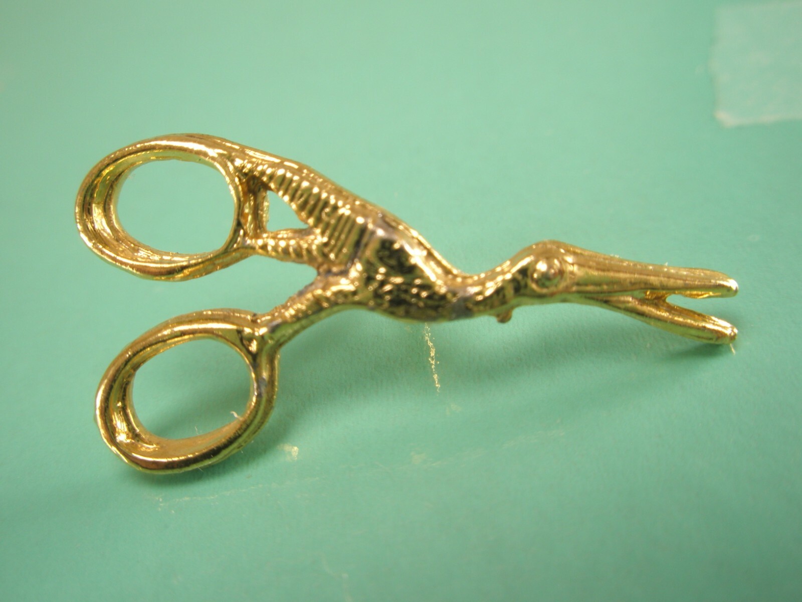 Open Mouth Beak Stork Bird Scissors Vintage Tie Tack … - Gem