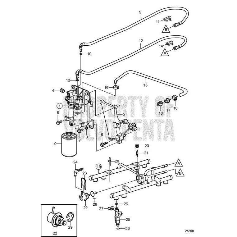 Volvo Penta Dipstick Tube #21369039 | eBay
