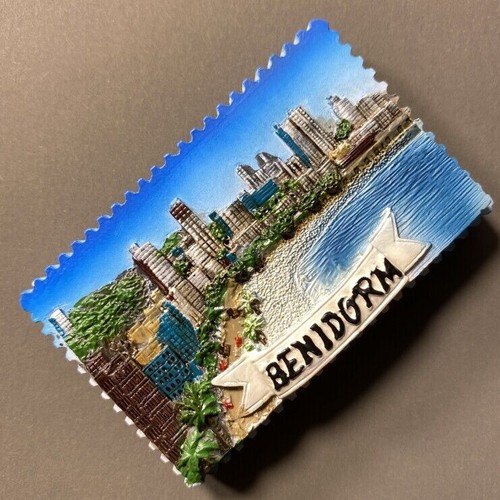 Benidorm Spain Tourist Travel Souvenir 3D Resin Refrigerator Fridge ...
