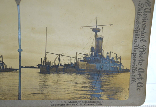 RARE 1898 Stereograph - U.S. Monitor Miantonomah #2 | eBay