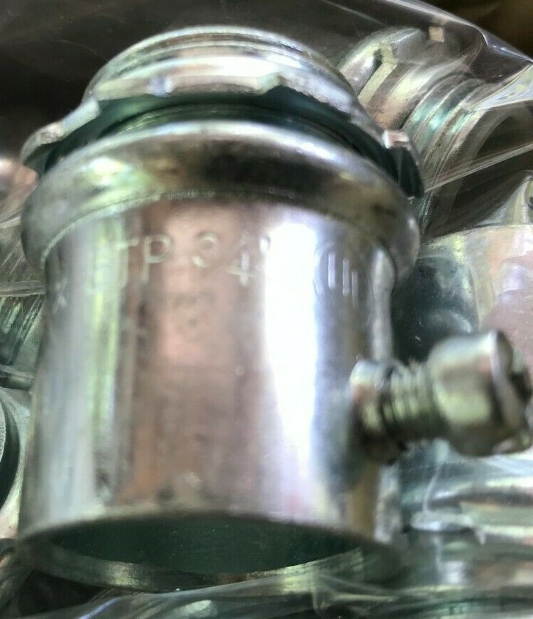 4075ST EGS 3/4" EMT CONNECTOR Set Screw Insulated Throat QTY 1 2nd FREE ...