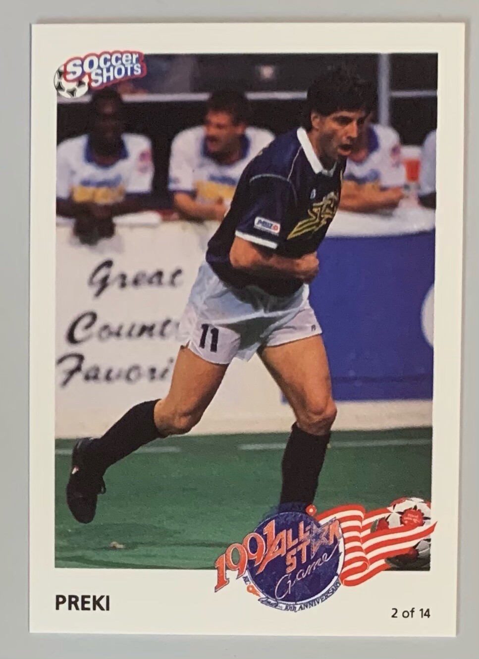 PREKI, RARE 1991 "SOCCER SHOTS" CARD # 2, SOCCER STAR ! AWESOME ! | eBay