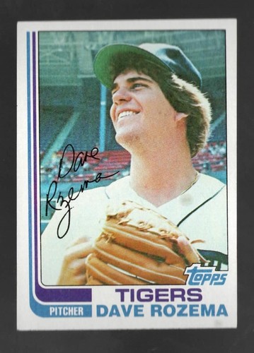 1982 Topps Dave Rozema Detroit Tigers #319 Very Good | eBay