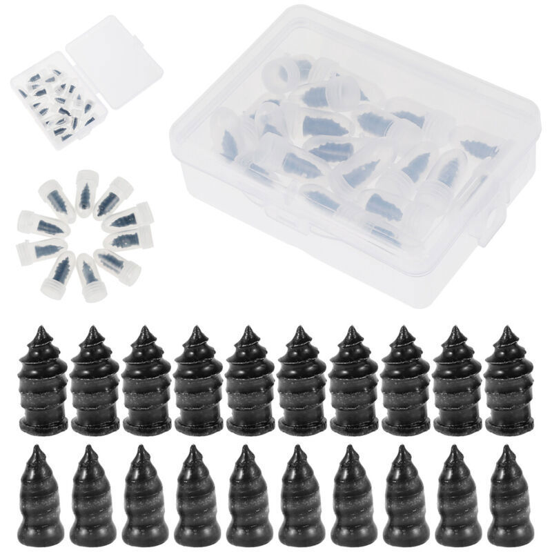 20pcs Tire Repair Rubber Nail Car Tire Repair Screw in Rubber Plug Nail ...