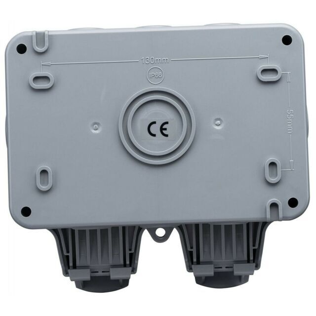 BG WP22RCD IP66 Weatherproof Outdoor Socket - Grey for sale online ...