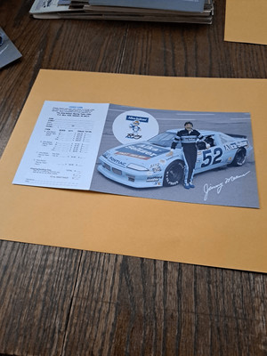 Vintage Jimmy Means 52 Alka-Seltzer Racing Team Fold-Out Driver Card ...