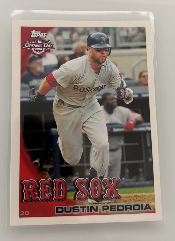 2010 Topps Opening Day #187 Dustin Pedroia Baseball Card Boston Red Sox ...