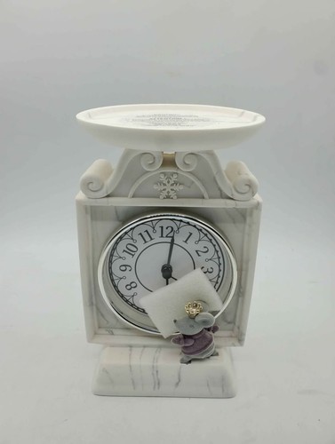 Bath And Body Works Marble Mouse Clock 3 Wick Candle Pedestal B&BW ...