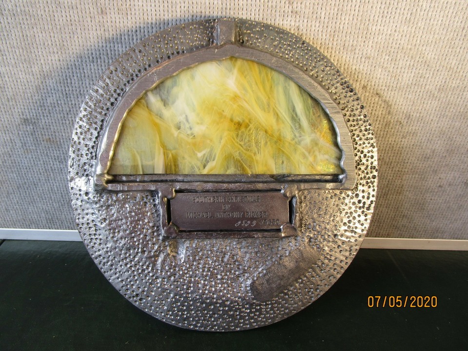 Michael Ricker 1984 Southern Christmas Pewter Plate No COA | eBay