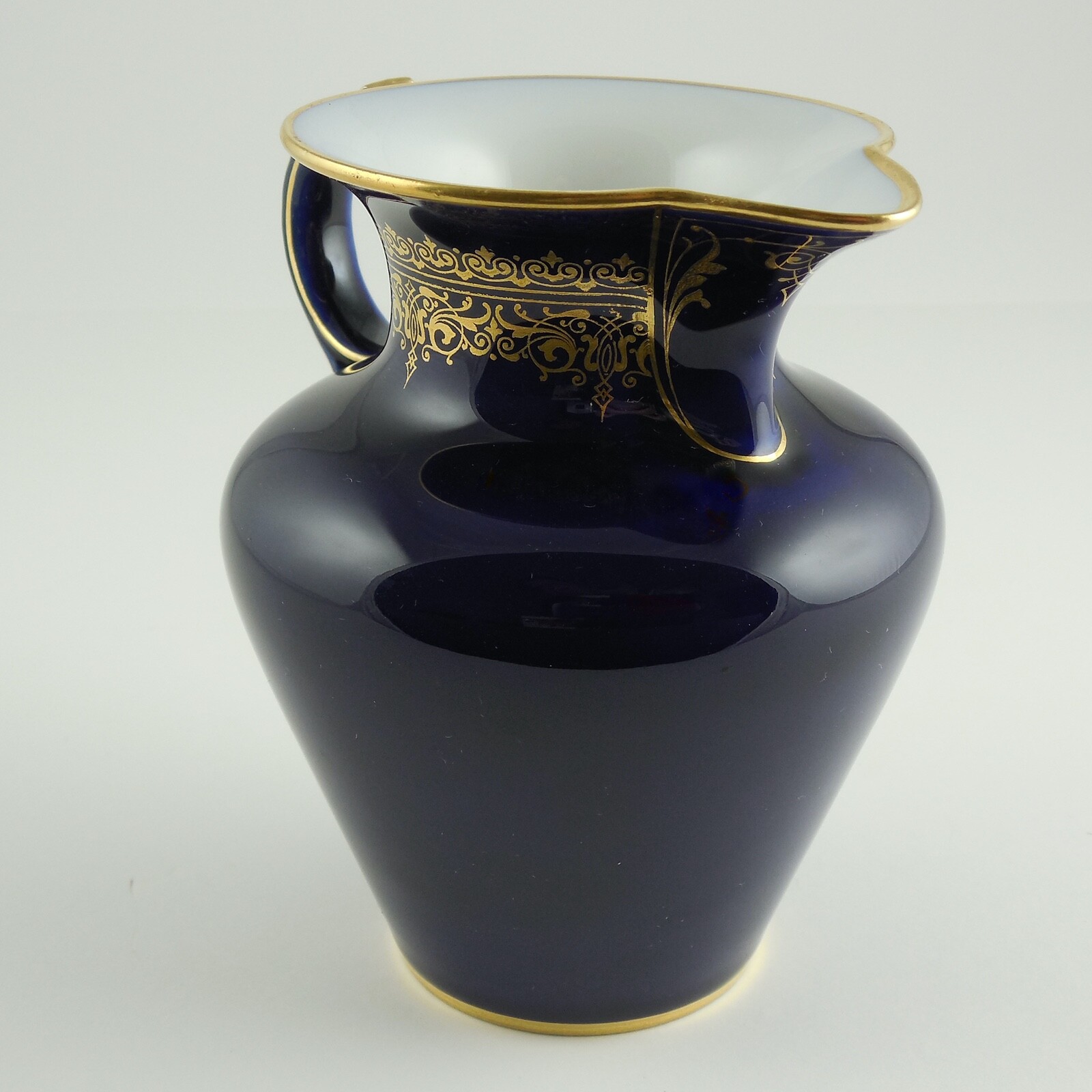 SEVRES S.90 Porcelain Pitcher - FINE 19th c ANTIQUE Cobalt Blue w/ Gild ...
