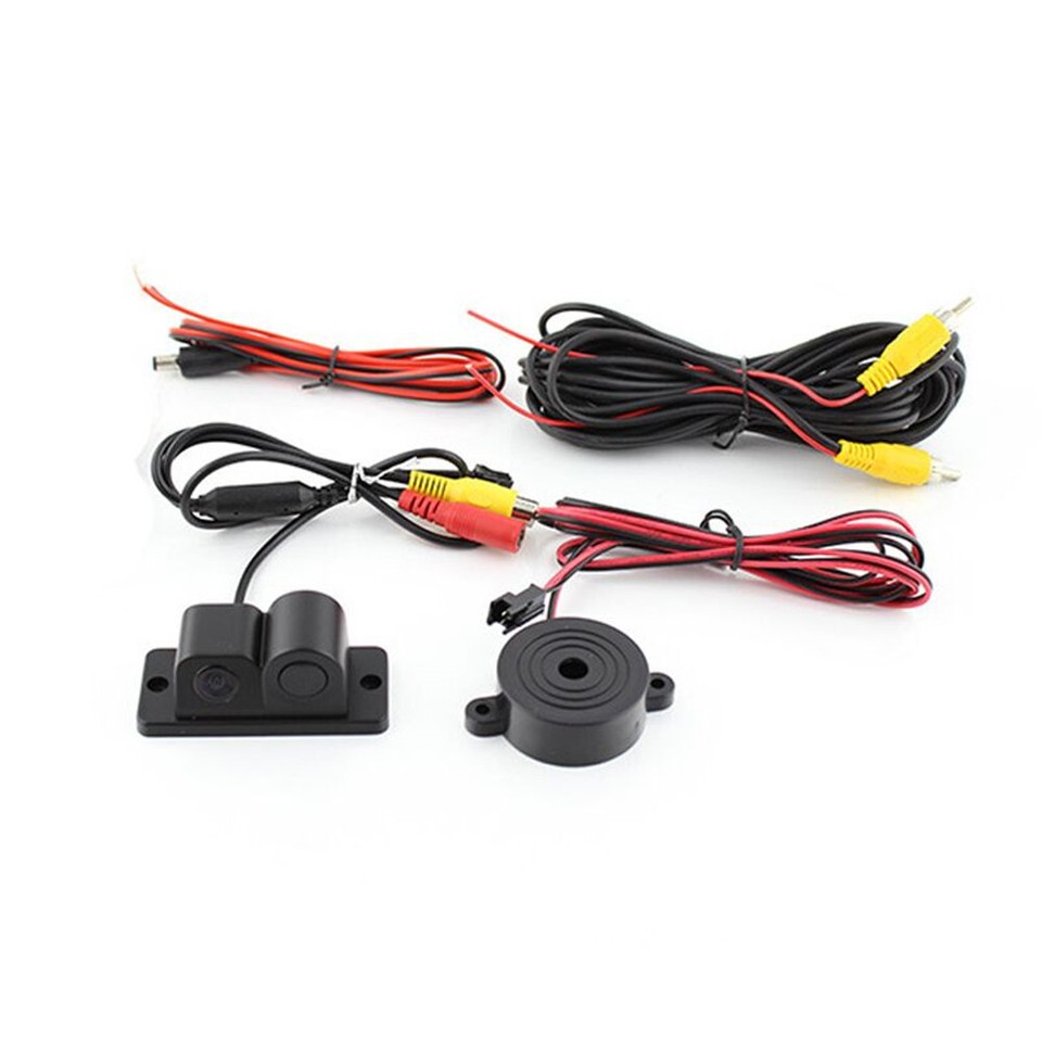 2in1 Car Parking Reversing Sensor Radar Rear View Backup Camera Alarm ...
