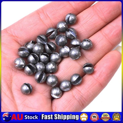 AU 100pcs Round Split Shot Fishing Weights Set Removable Sinkers Drop ...