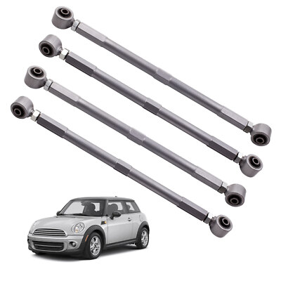 4x Adjustable Rear Upper Lower Camber Control Arms +/- 4 for Mini ...