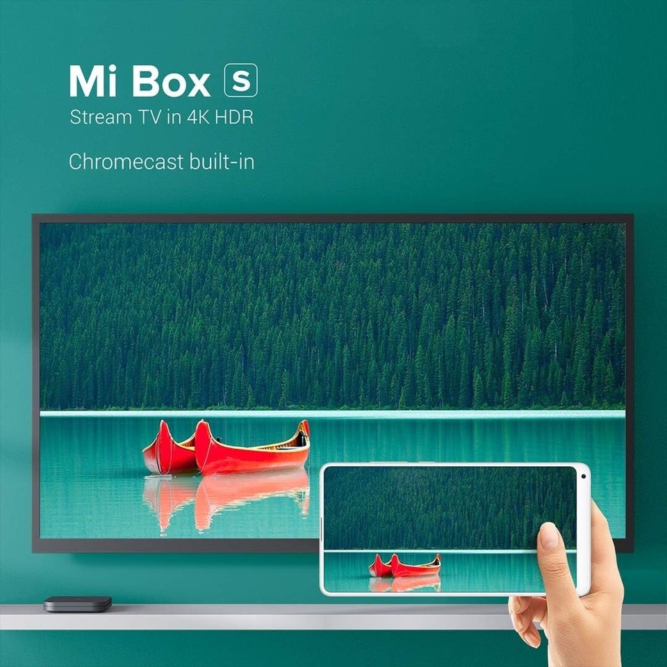 Xiaomi Mi Box S 2nd Gen 4K Android TV HDR Wireless Smart Streaming ...