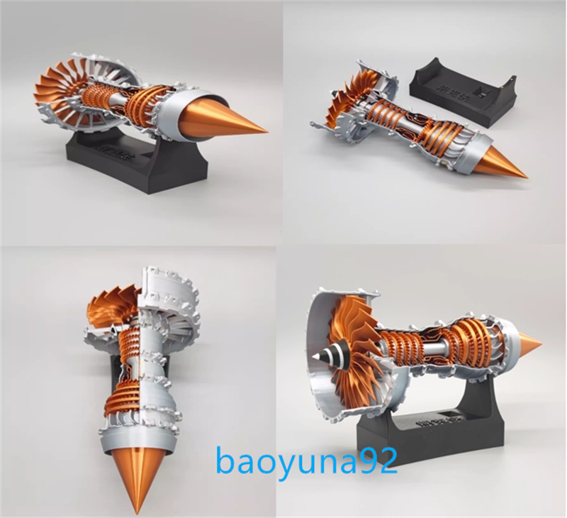 Aircraft Turbofan Engine Model Aircraft Jet Engine Rotatable Electric ...