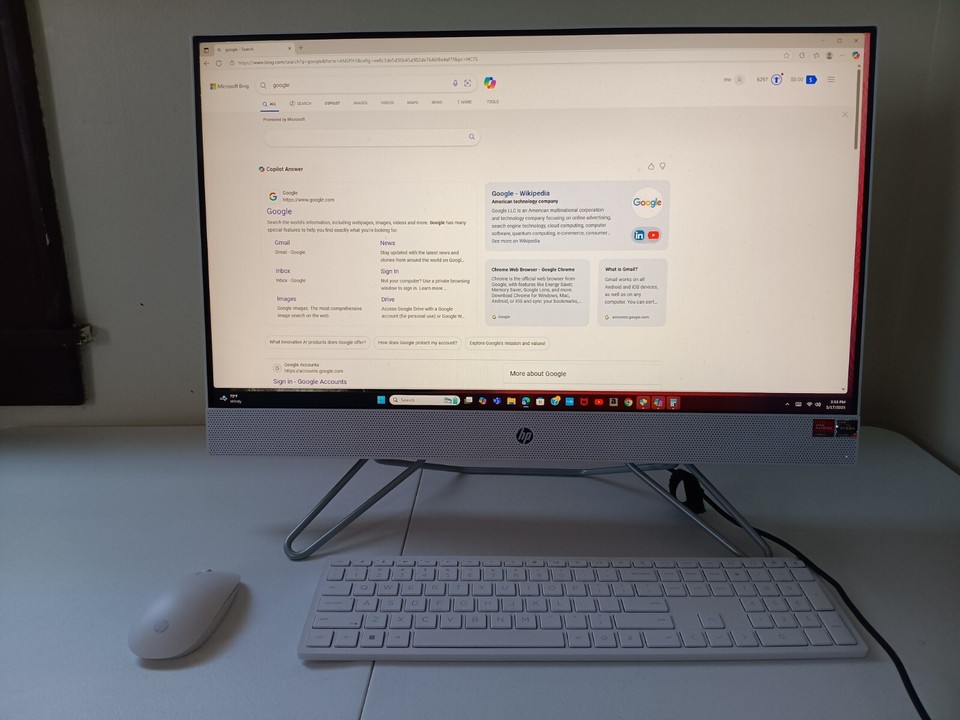 hp 27 inch desktop all in one computer white excellent condition great ...