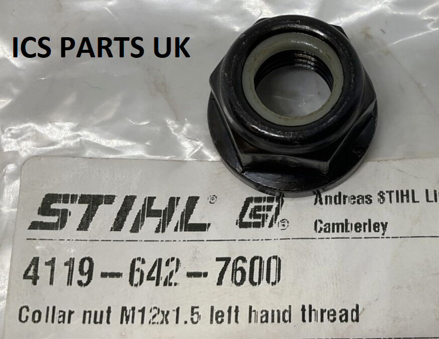 STIHL COLLAR NUT M12X1.5 LEFT HAND THREAD FS STRIMMER SEE LIST 4119 642 ...