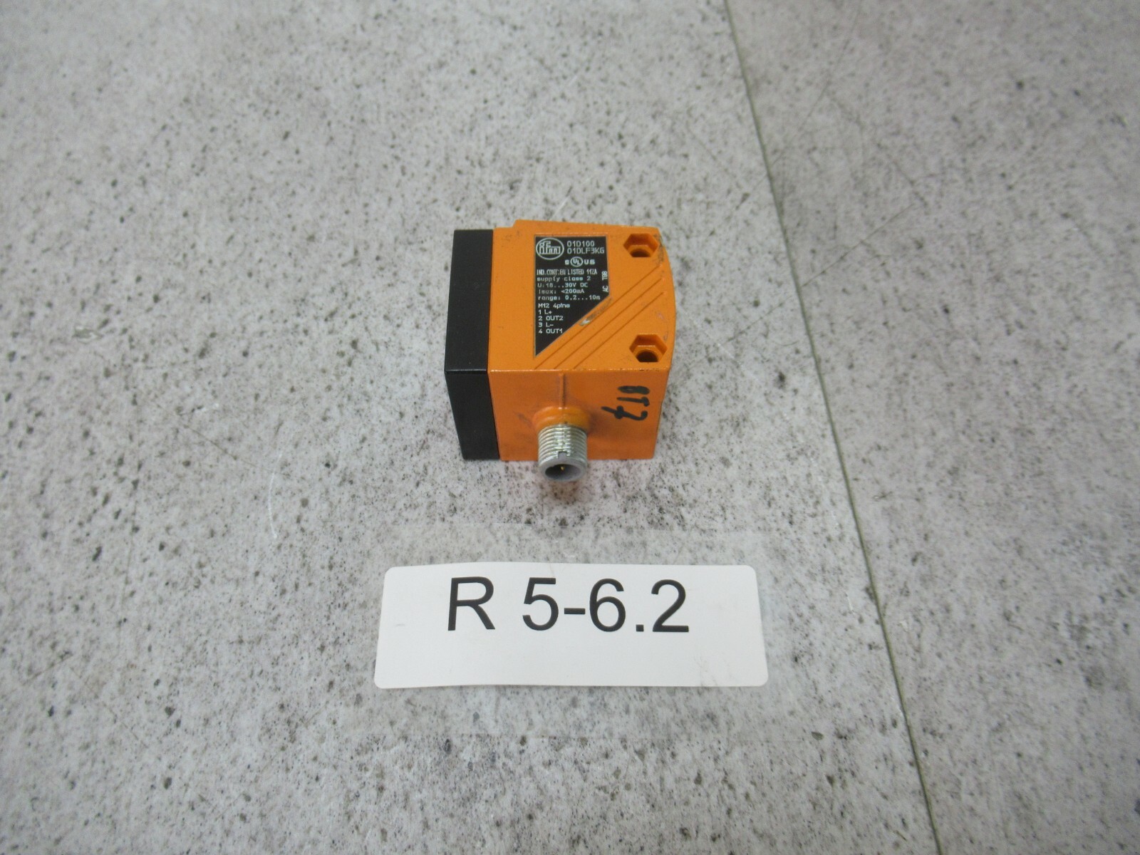 Ifm 01d100 01dlf3kg Laser Sensor Ifm 01d100 Range 0,2...10 Meter U= 18 ...