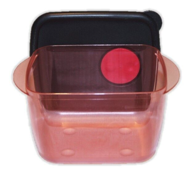Tupperware Rock N Serve Rectangle 6.25 Cup Capacity Black Red Microwave ...