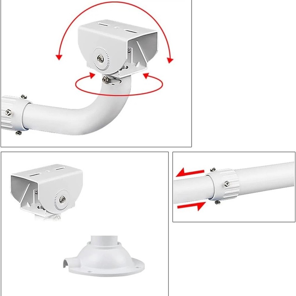 Adjustable CCTV Security Camera Mount Bracket 16 23 6 Inch Aluminum ...