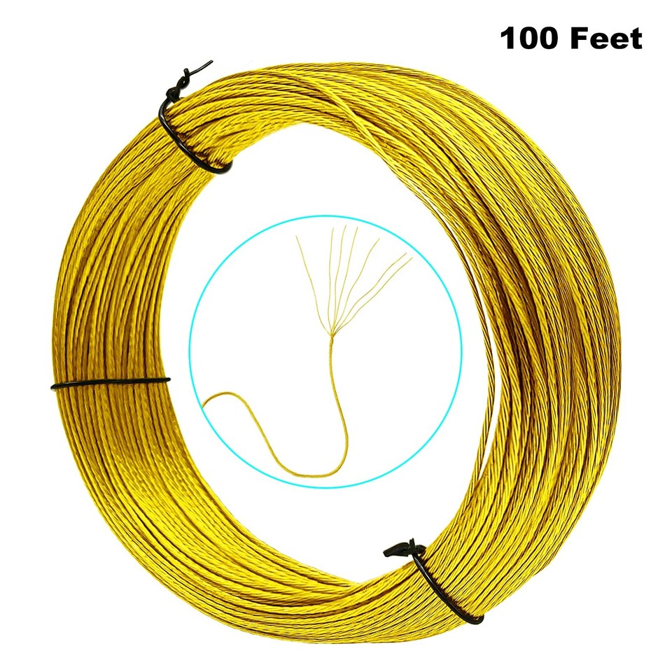 100Ft #2 Braided Picture Hanging Wire for Photo Frame Picture Artwork ...
