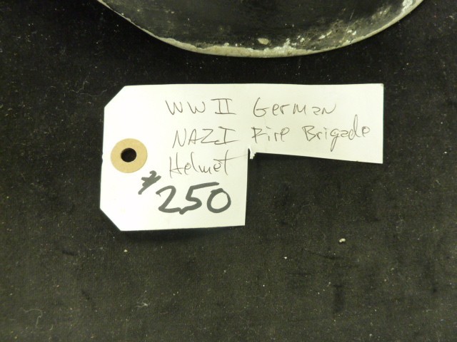 Original WW II ERA German Firefighter Helmet Shell, Black VG. | eBay