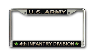 Army 4th Infantry Division License Frame - American Made - Veteran ...