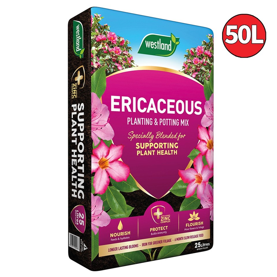 WESTLAND ERICACEOUS COMPOST 10L 25L 50L AZALEAS CAMELLIA PLANTING ...