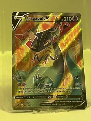 Pokémon TCG Dragapult V Rebel Clash 183/192 Holo Full Art | eBay