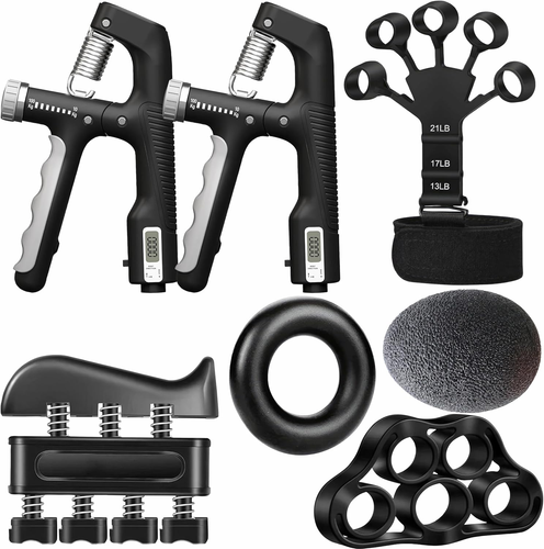 Hand Gripper Strengthener, Adjustable Resistance 22-220Lbs (10-100Kg ...