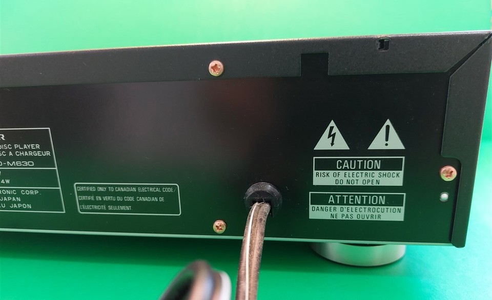 VINTAGE PIONEER PD-M630 6-DISK CD PLAYER W/ SINGLE DISC TRAY NO REMOTE ...