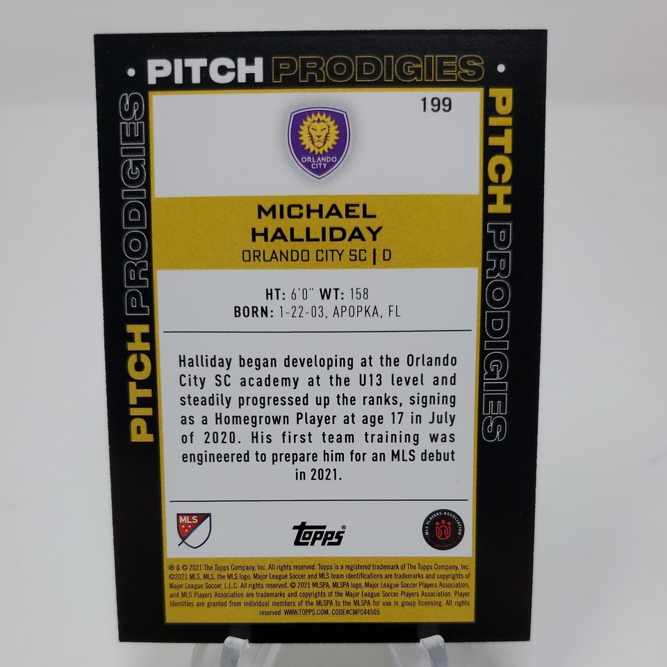 2021 Topps MLS Rookie RC #199 Michael Halliday Orlando City SC | eBay