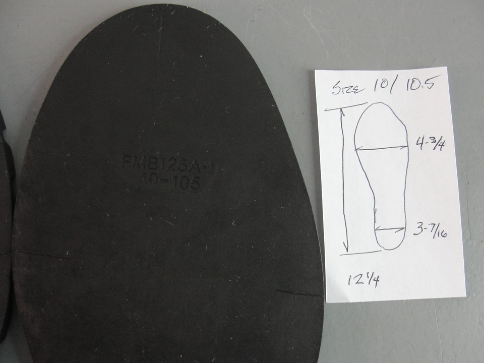 FRYE REPLACEMENT RUBBER BOOT SHOE REPAIR LOGGERS LUG SOLE SIZE 10 ...