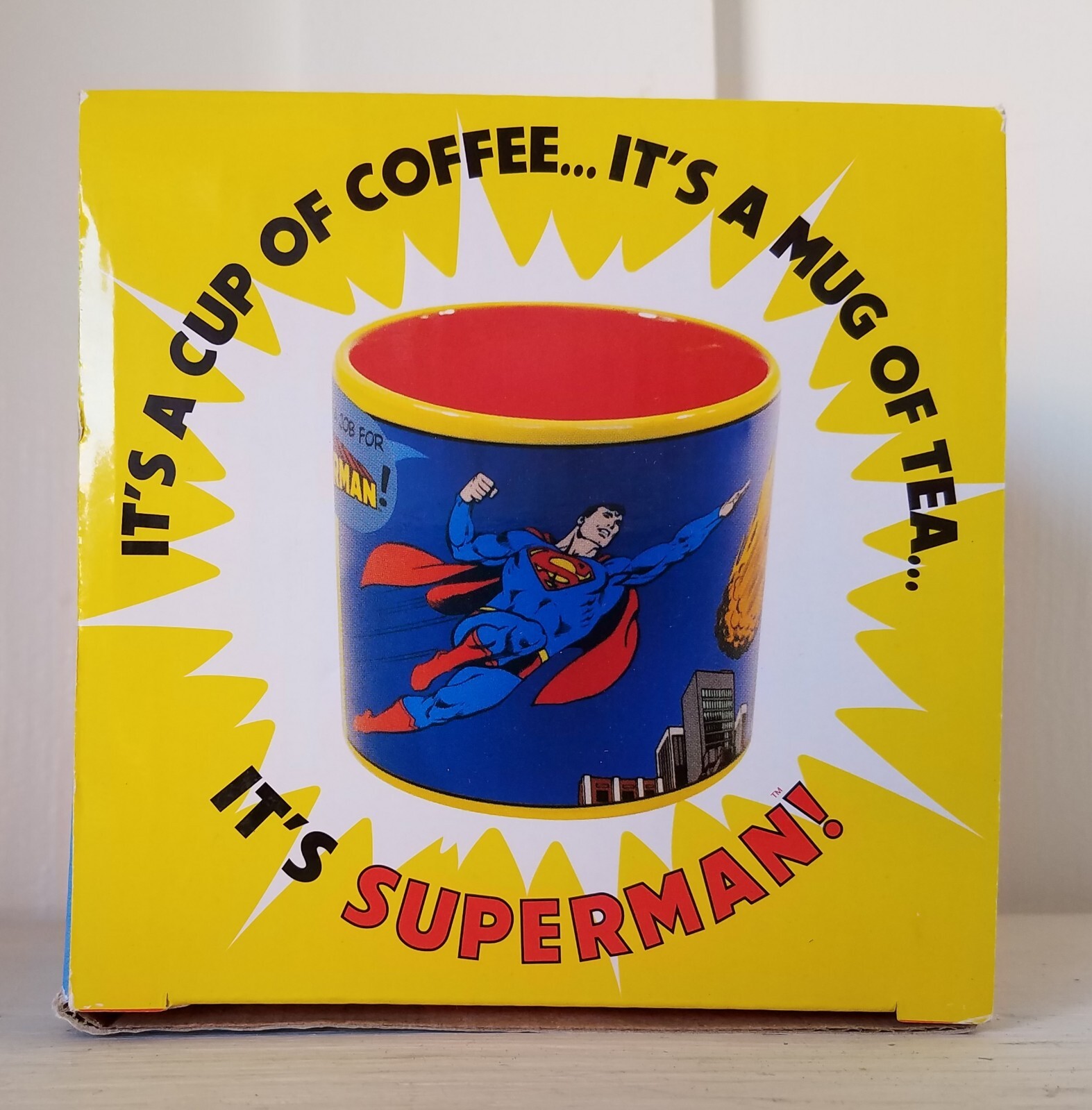 Classic Superman Transforming Coffee Mug Tea Clark Kent Metropolis | eBay