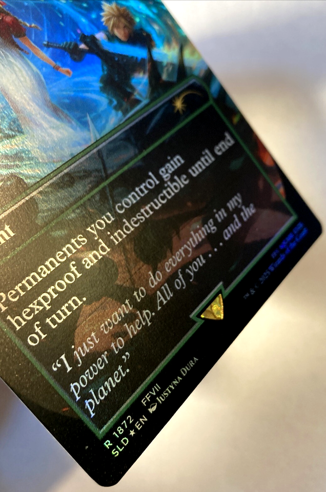 MTG Aerith's Curaga Magic (Rainbow Foil) Secret Lair x Final Fantasy ...