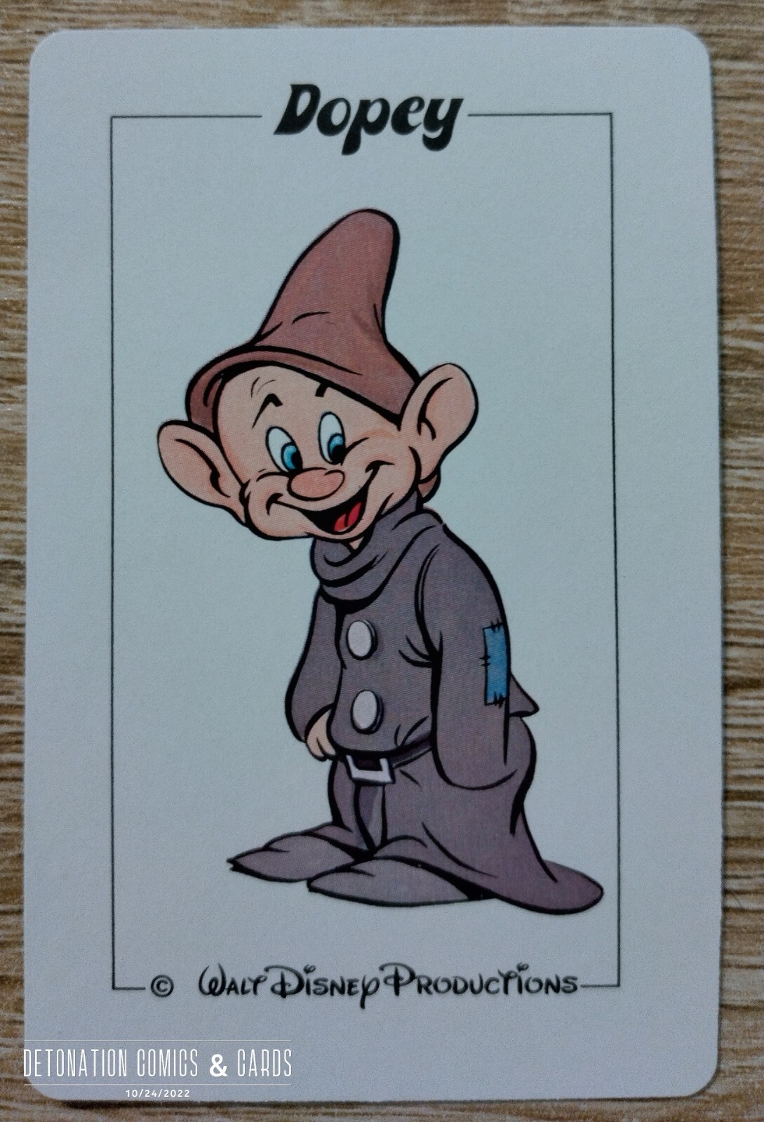 Rare Vintage Disney World Old Witch Card Game Dopey Card only Mint 💎 | eBay