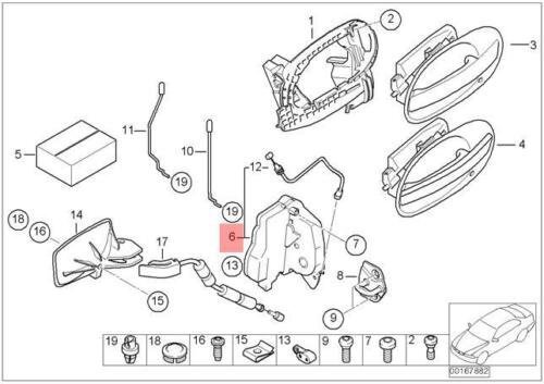 BMW 7 E65 Serrure Arri re Droite 51227202138 7202138 ORIGINE NEUF | eBay
