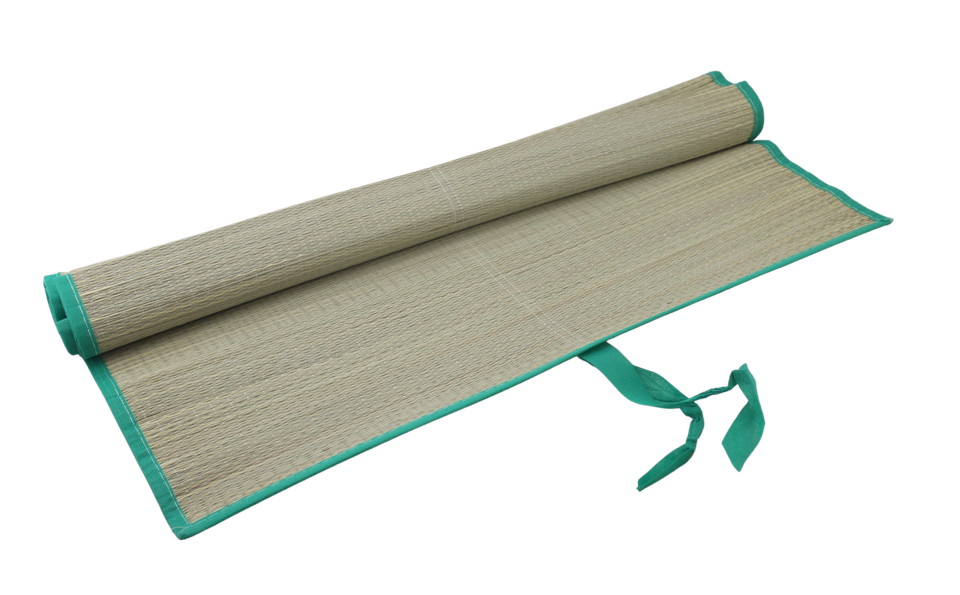 Straw Beach Mat Fiber Roll Up Woven-Yoga / Camping Mat 24 inches x 72 ...