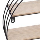 Round Multi Section Shelf Metal Wire Wall Mounted Floating Shelves ...