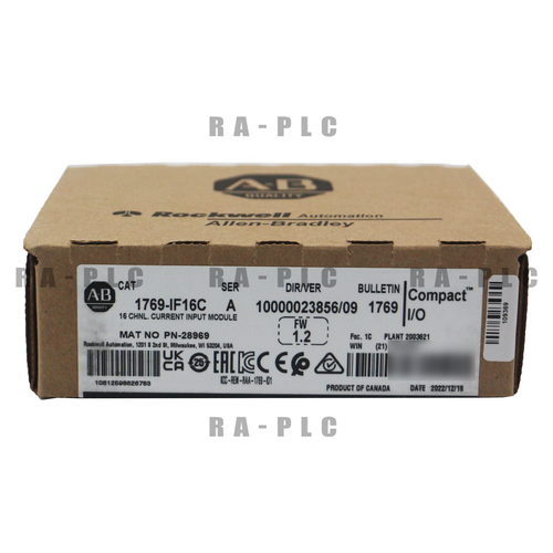 New Factory Sealed AB 1769-IF16C CompactLogix 16 Pt A/I Current Module ...
