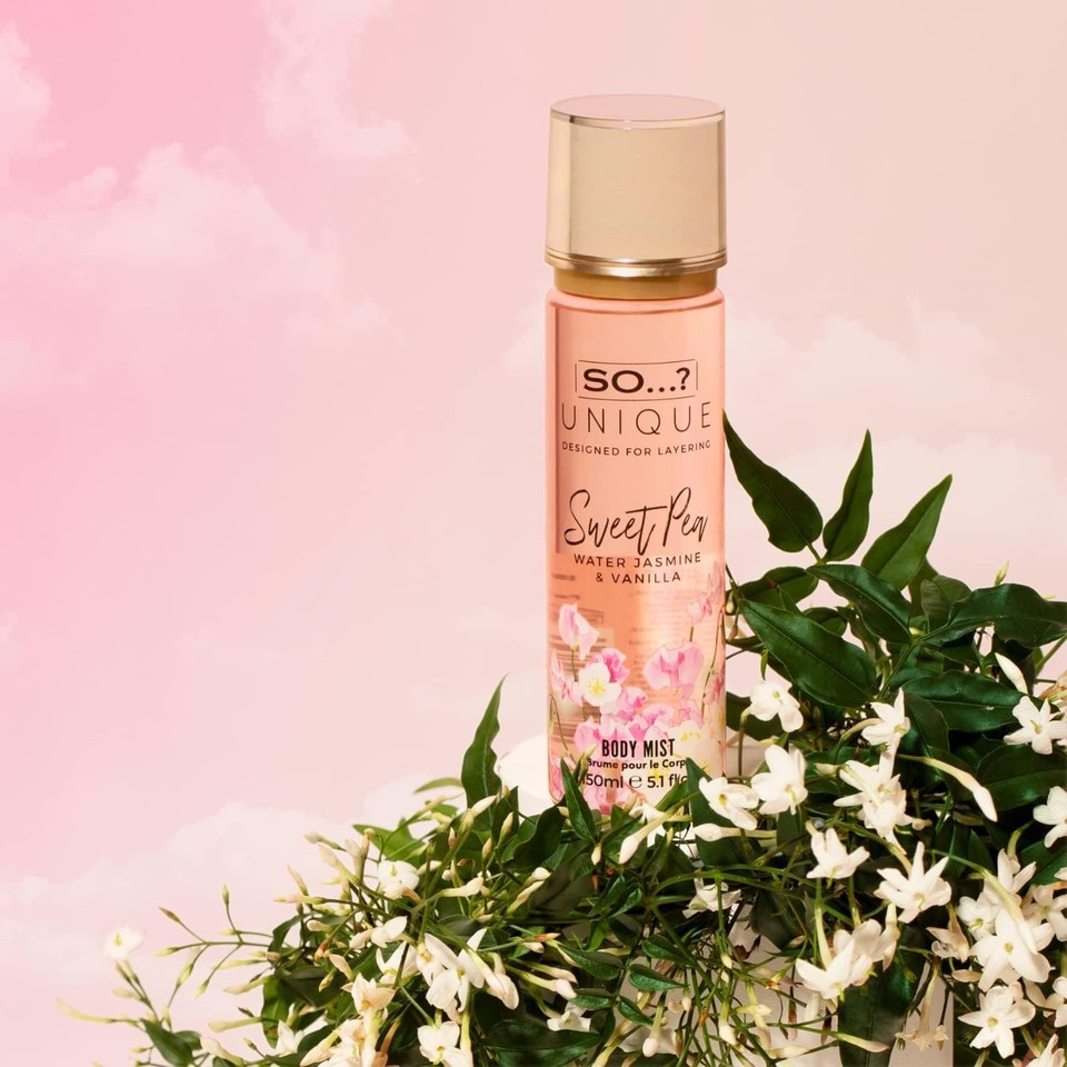 So…? Unique Womens Vegan Sweet Pea Body Mist Fragrance Spray 150ml ...
