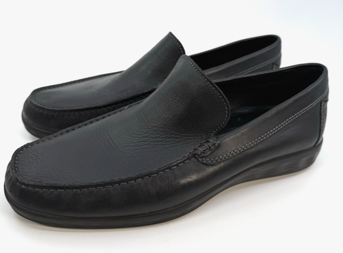 Ecco Mens 45 Leather Loafers Black Bredesbro 11-11.5 US | eBay