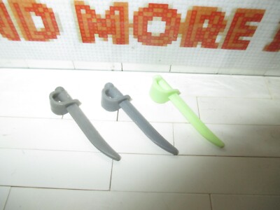 Lego - Minifig Weapon Sword Cutlass Sabre 2530 Dark Gray - Choose ...