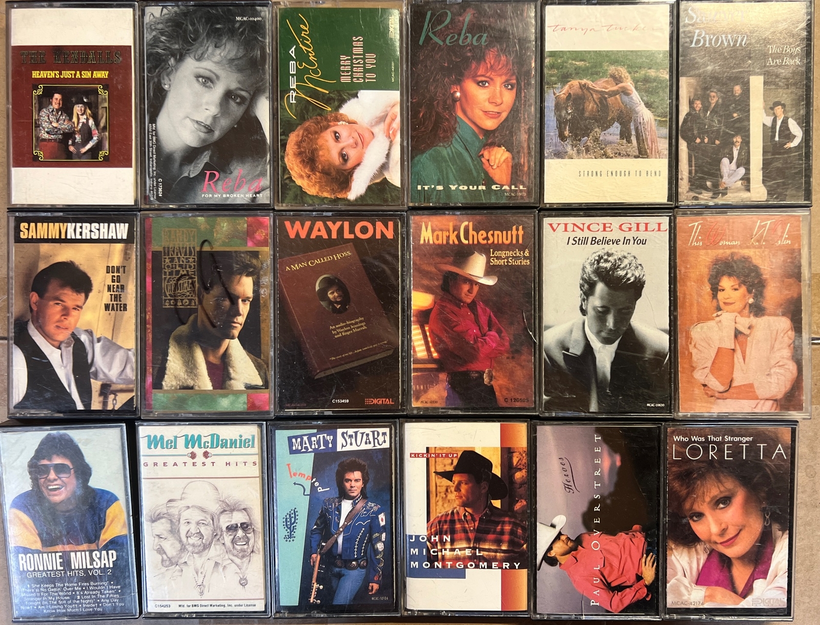 Lot Of 40 Country Cassettes Garth Brooks Alan Jackson George Strait ...