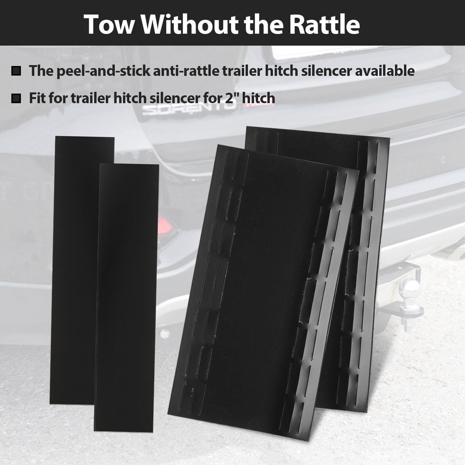 Trailer Hitch Antirattle Hitch Silencer For 2" Hitches Eliminates Hitch ...