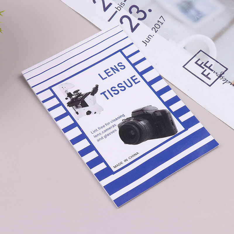 50 Pcs / Lens paper 10 * 15cm large lens wiping paper single mirror ...