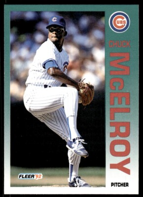 1992 Fleer Baseball Card Chuck McElroy Chicago Cubs #388 | eBay