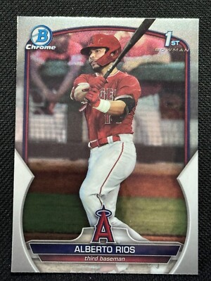 Alberto Rios 1st Bowman 2023 Bowman Chrome Draft # BDC-168 | eBay