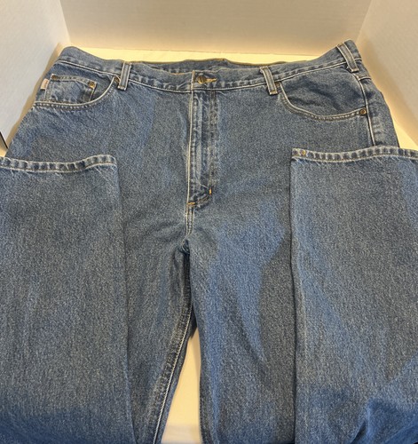 Carhartt Jeans Size 42x36 Blue Traditional Straight Fit Preowned B18 ...